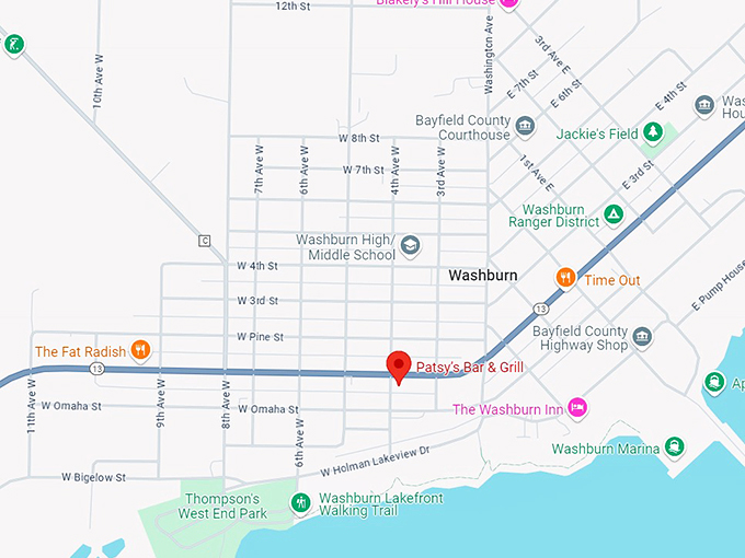 patsy&rsquo;s bar & grill 10 map