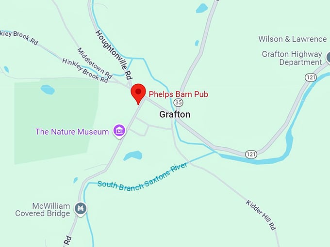 phelps barn pub in grafton 10 map