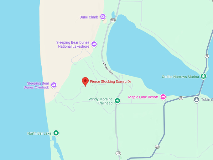 pierce stocking scenic drive 10 map