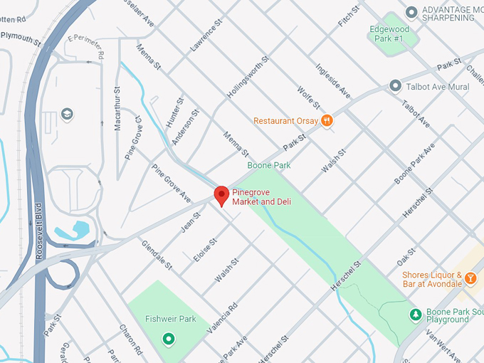 pinegrove market & deli 10 map