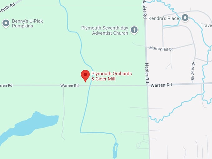 plymouth orchards & cider mill 10 map