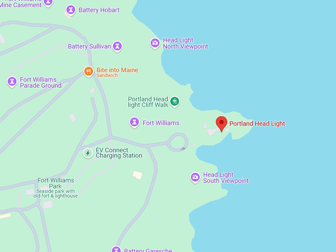 portland head light map