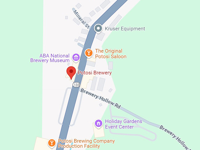 potosi brewing co 10 map