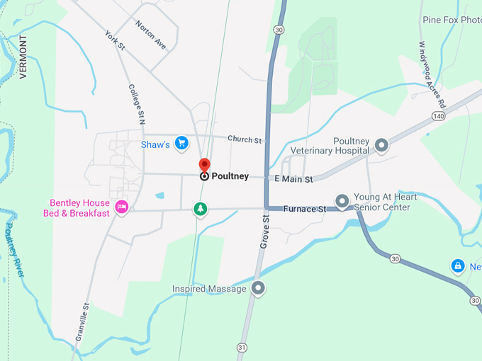 poultney, vermont map