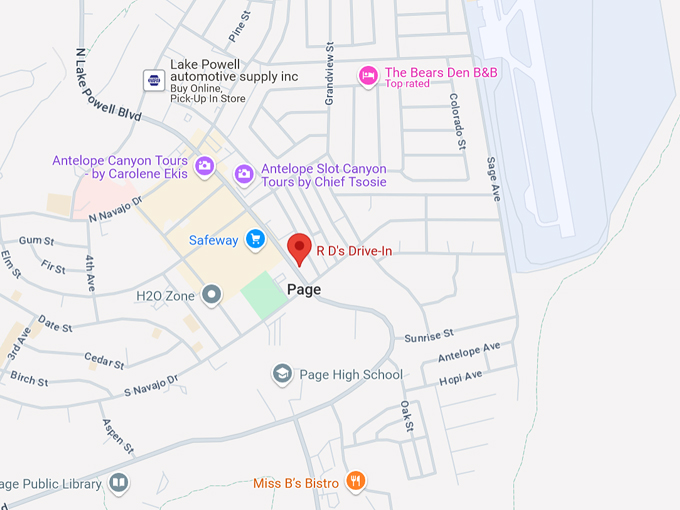 r d's drive in 10 map