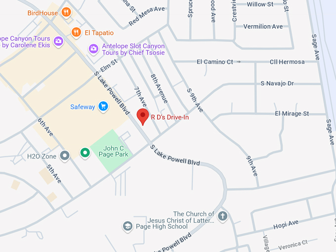 r d's drive in 10 map