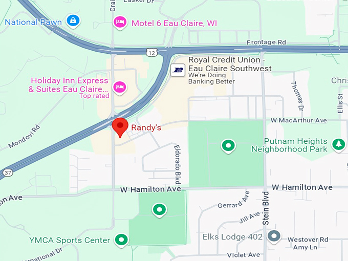 randy's family restaurant 10 map