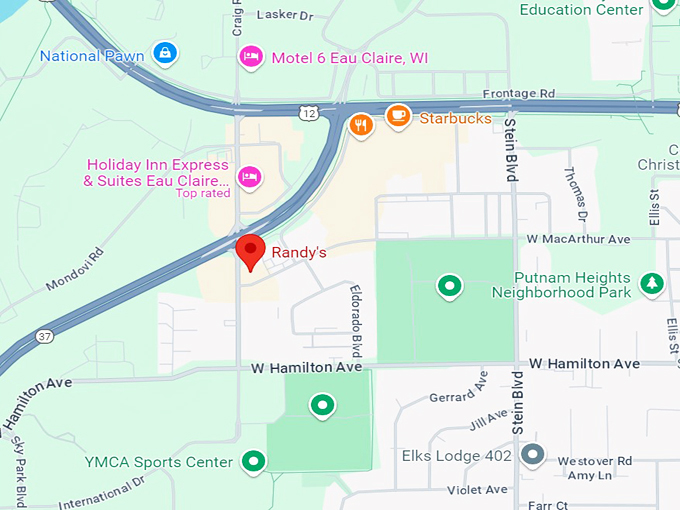 randy's family restaurant 10 map