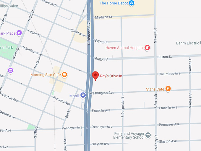 ray's drive in 10 map