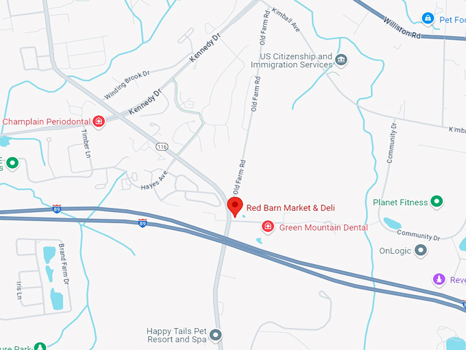 red barn market & deli 10 map