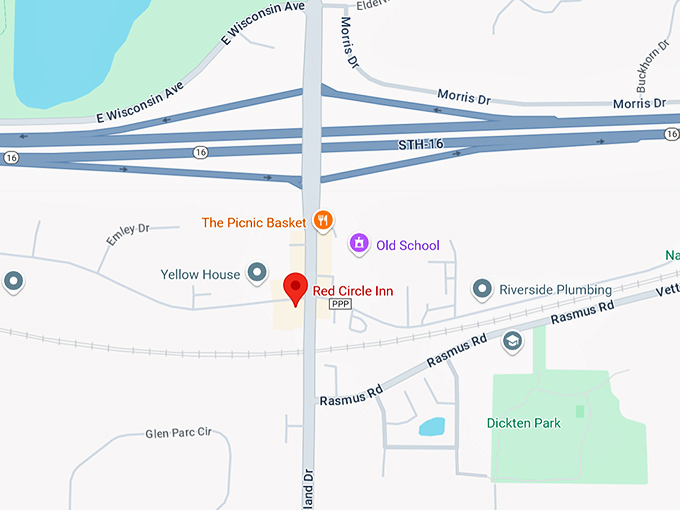 red circle inn & bistro 10 map