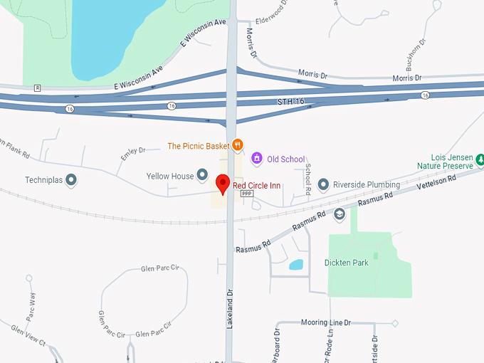 red circle inn & bistro 10 map