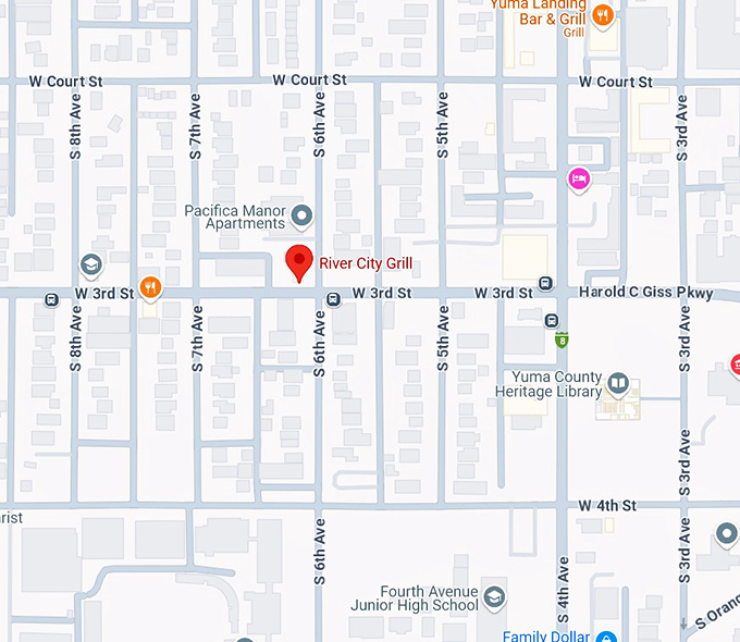 river city grill 10 map