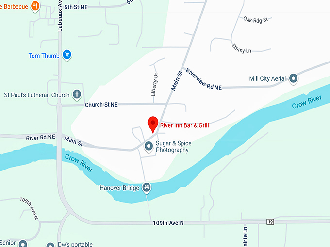 river inn bar & grill 10 map