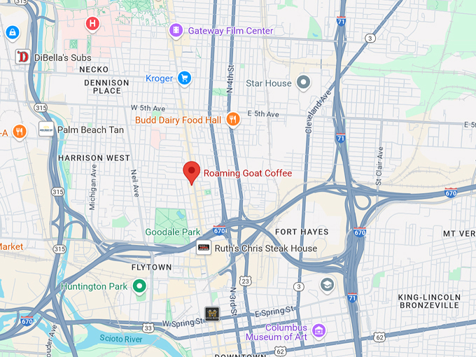 roaming goat coffee 10 map