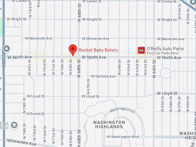 rocket baby bakery 10 map