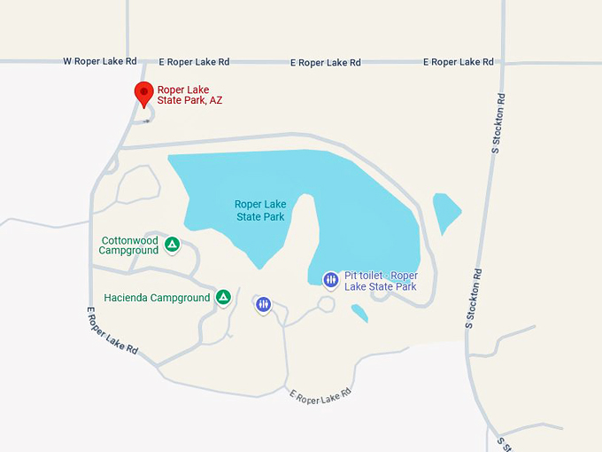 roper lake state park 10 map