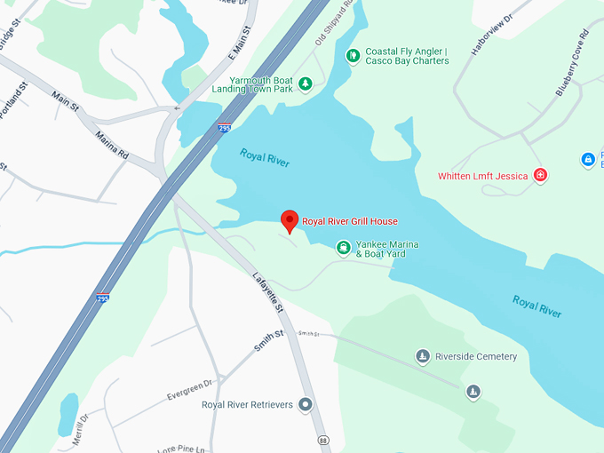 royal river grill house 10 map