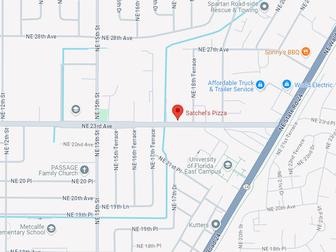 satchel&rsquo;s pizza map