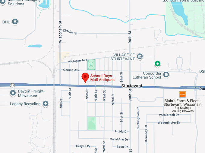 school days mall 10 map