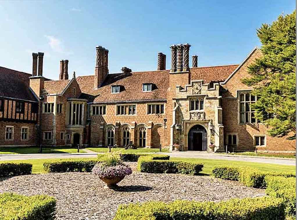 The front entrance says "welcome" in the same way a medieval fortress says "we're probably important enough to kidnap for ransom."