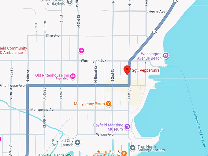 sgt. pepperoni's 10 map