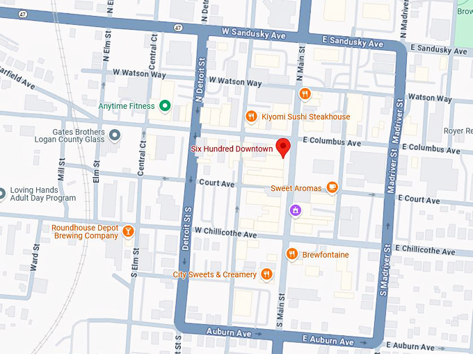 six hundred downtown 10 map