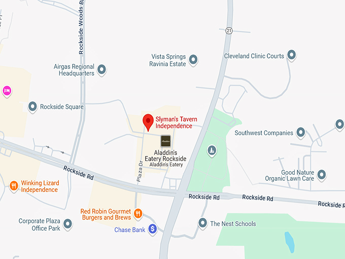 slyman's tavern independence 10 map