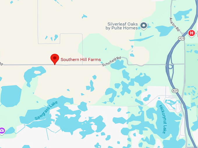 southern hill farms 10 map