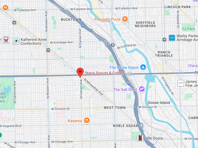 stan's donuts & coffee 10 map