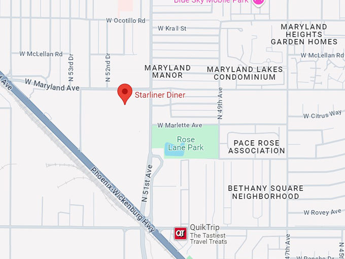 starliner diner 10 map