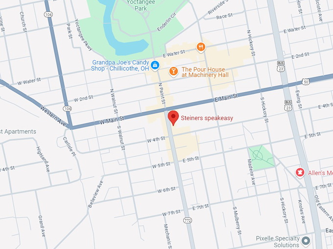 steiners speakeasy 10 map