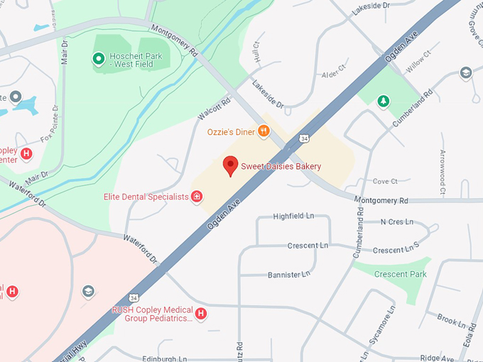 sweet daisies bakery 10 map