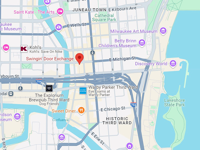 swingin' door exchange 10 map