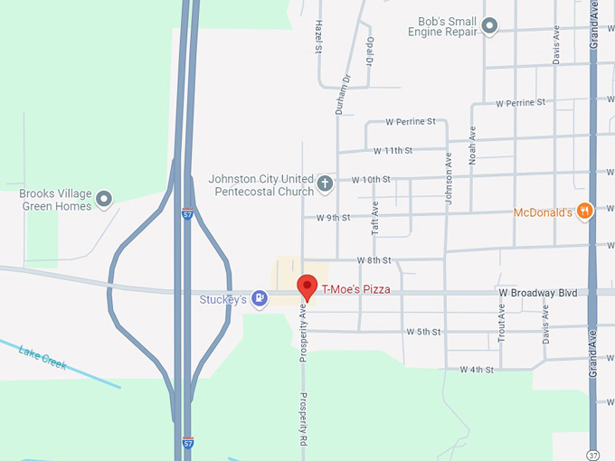 t'moe's pizza 10 map