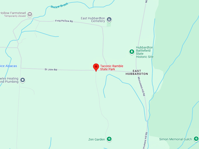 taconic ramble state park 10 map