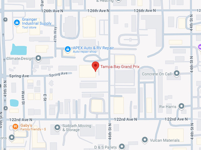 tampa bay grand prix 10 map