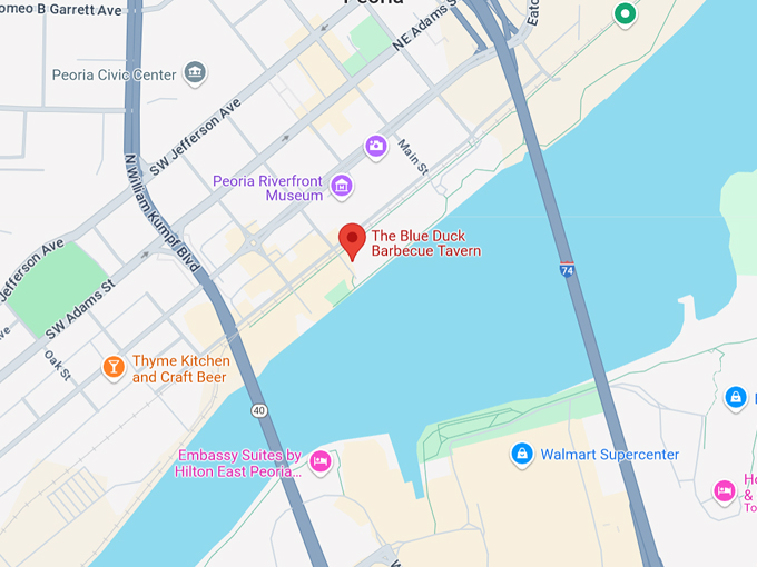 the blue duck barbecue tavern 10 map