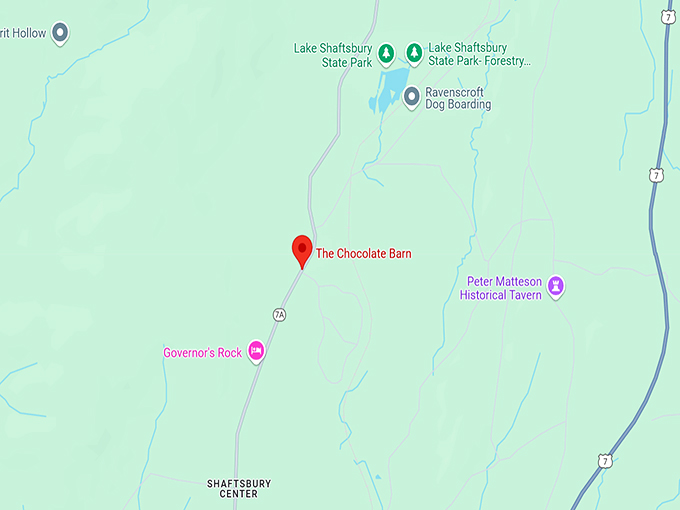 the chocolate barn 10 map