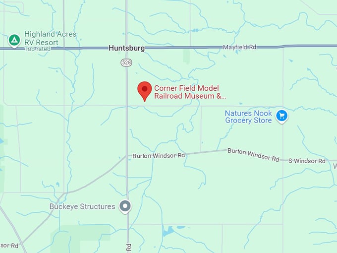 the corner field model railroad museum and trading post 10 map