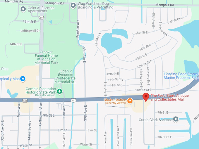 the feed store antique and collectibles mall 10 map