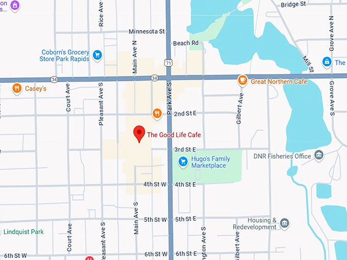 the good life cafe 10 map