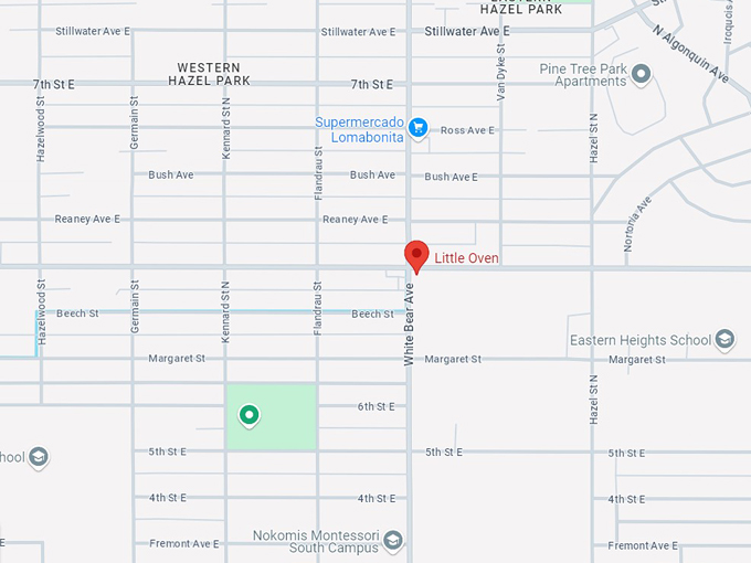 the little oven 10 map