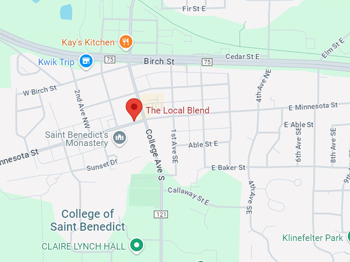 the local blend st joseph, mn 10 map