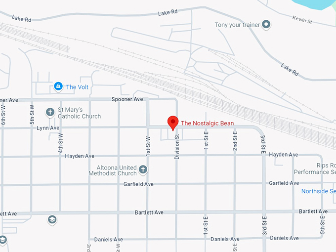 the nostalgic bean 10 map