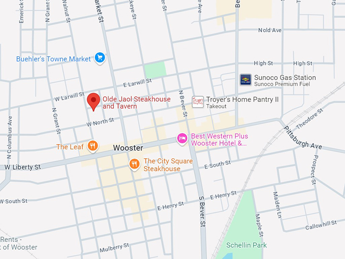 the olde jaol steakhouse and tavern 10 map