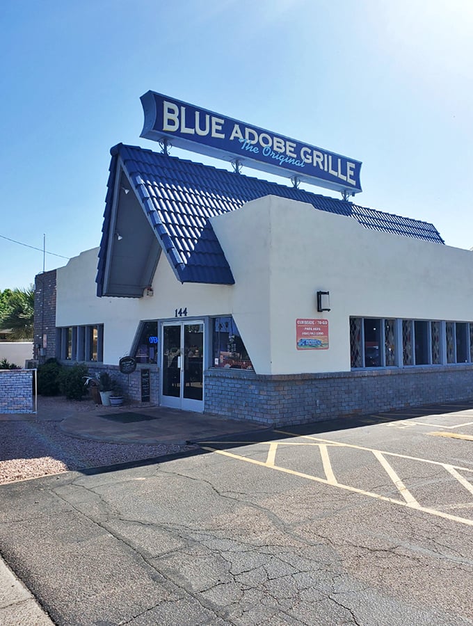 the original blue adobe grille 1