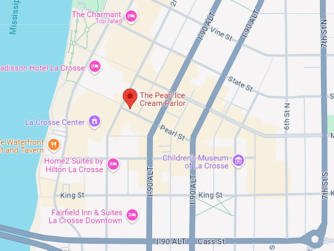 the pearl ice cream parlor 10 map