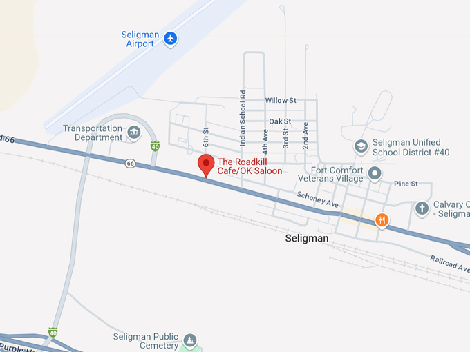 the roadkill cafe 10 map