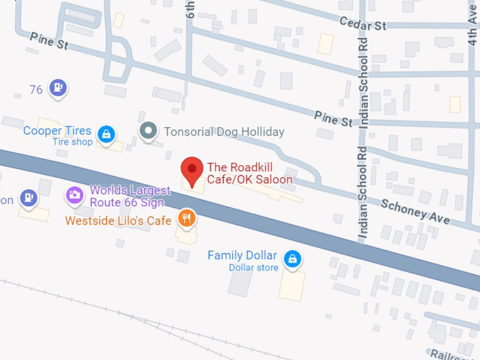 the roadkill cafe 10 map